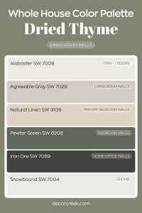 Dried Thyme SW-6186 Paint Color by Sherwin-Williams