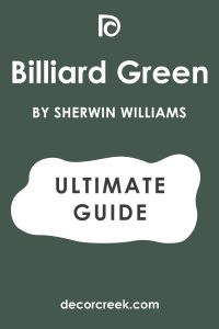 Billiard Green SW 0016 Paint Color by Sherwin-Williams