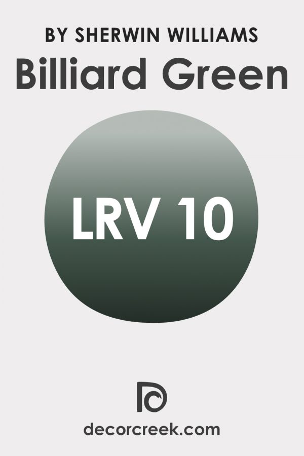 Billiard Green SW 0016 Paint Color by Sherwin-Williams