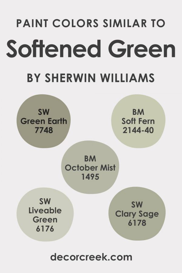 Softened Green SW-6177 Paint Color by Sherwin-Williams