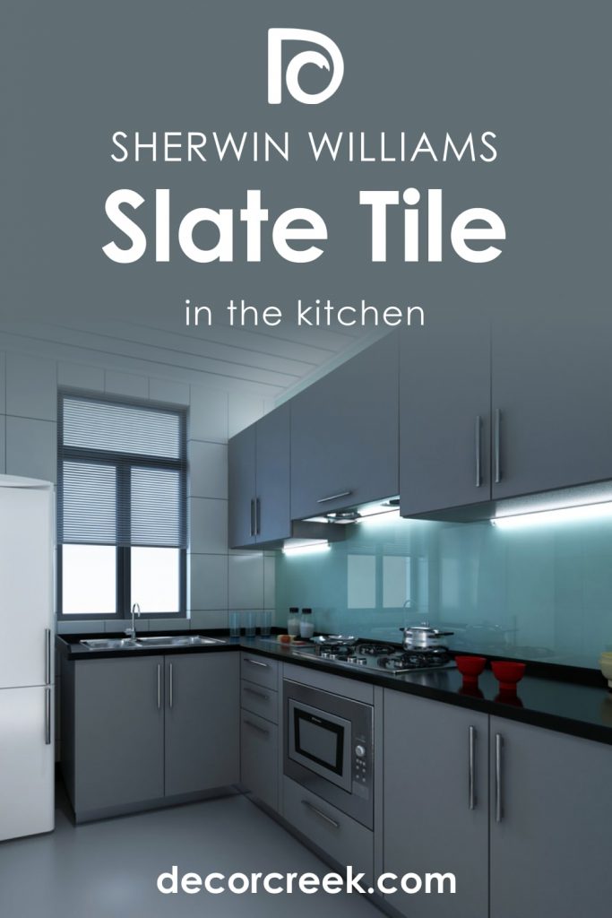 Slate Tile SW-7624 Paint Color by Sherwin-Williams