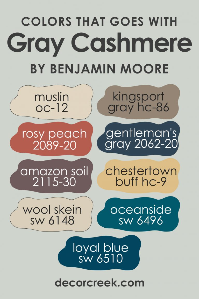 Gray Cashmere 2138-60 Paint Color by Benjamin Moore - DecorCreek