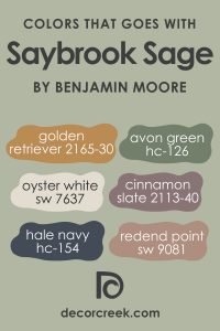 Saybrook Sage HC-114 Paint Color by Benjamin Moore - DecorCreek