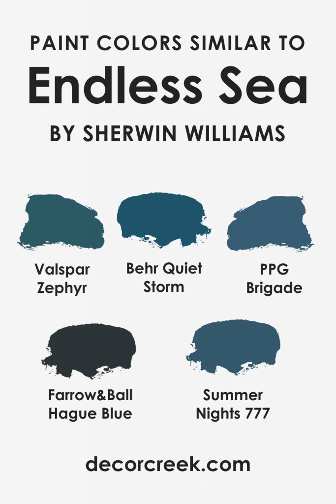 Endless Sea SW 9150 Paint Color by Sherwin-Williams - DecorCreek