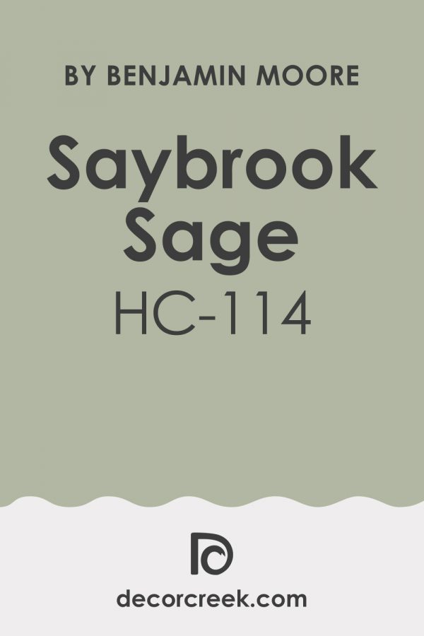 Saybrook Sage HC-114 Paint Color by Benjamin Moore - DecorCreek