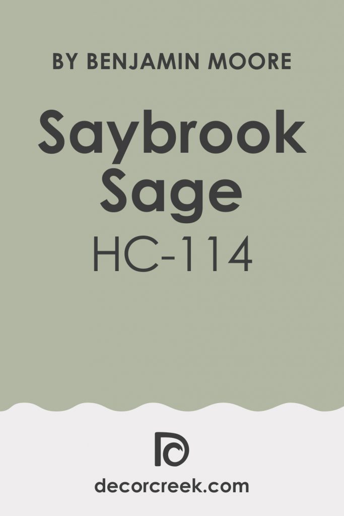 Saybrook Sage HC-114 Paint Color by Benjamin Moore - DecorCreek