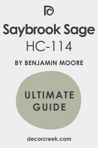 Saybrook Sage HC-114 Paint Color by Benjamin Moore - DecorCreek