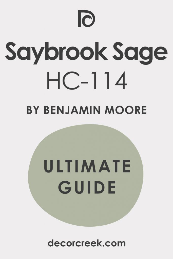 Saybrook Sage HC-114 Paint Color by Benjamin Moore - DecorCreek