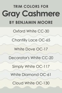 Gray Cashmere 2138-60 Paint Color by Benjamin Moore - DecorCreek