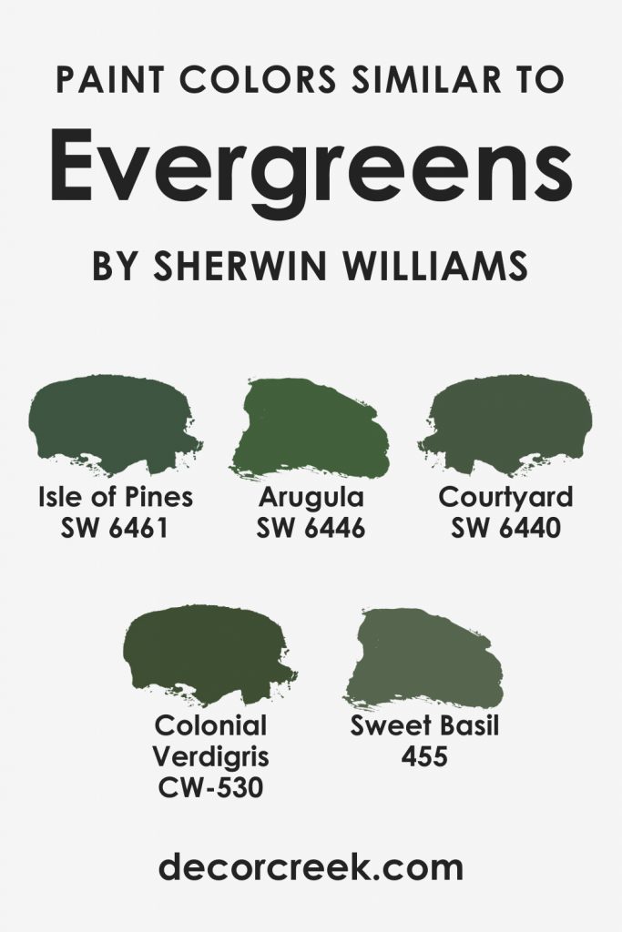 Evergreens SW 6447 Paint Color Sherwin-Williams