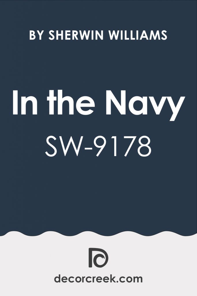 In the Navy SW 9178 Paint Color by Sherwin-Williams
