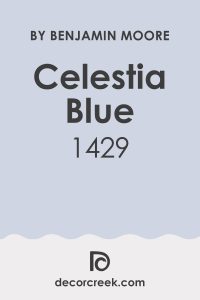 Celestia Blue 1429 Paint Color by Benjamin Moore - DecorCreek