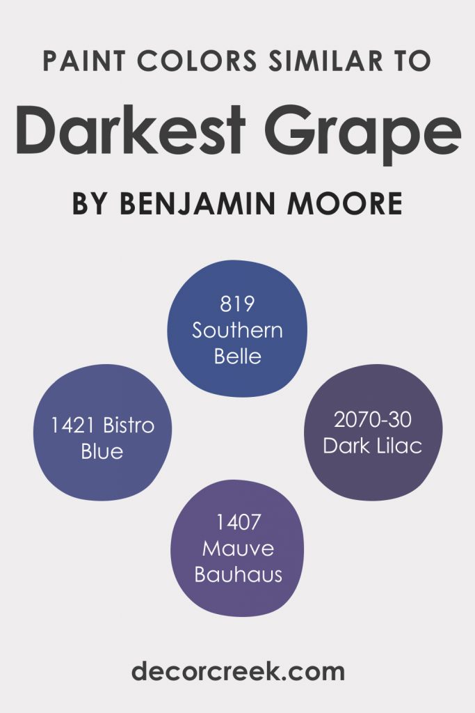 Darkest Grape 2069-30 Paint Color by Benjamin Moore