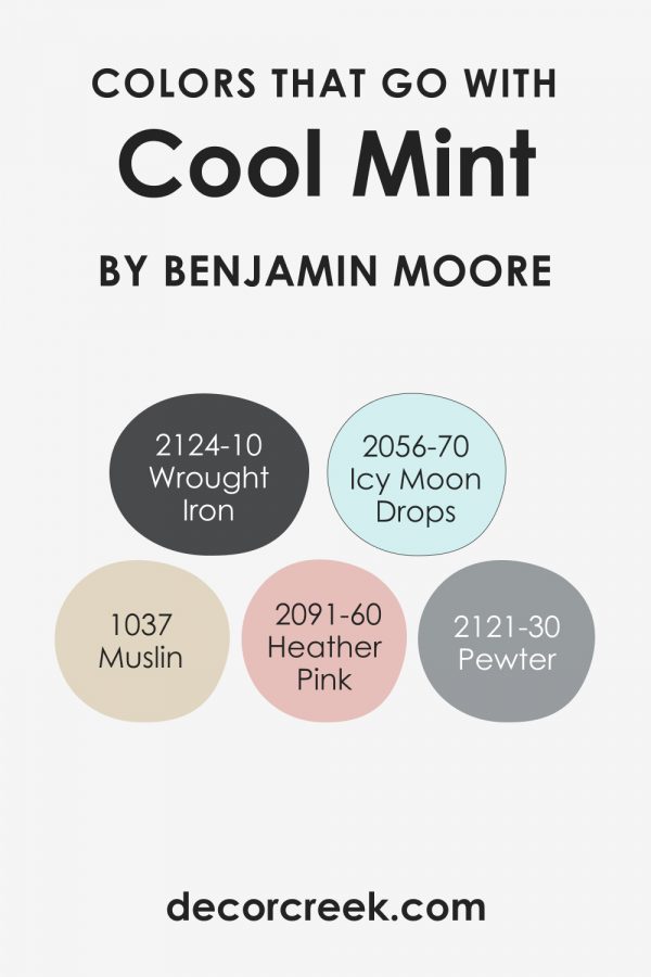 Cool Mint 582 Paint Color by Benjamin Moore - DecorCreek