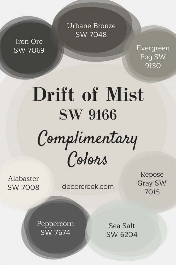 Drift of Mist SW 9166 Paint Color by Sherwin-Williams