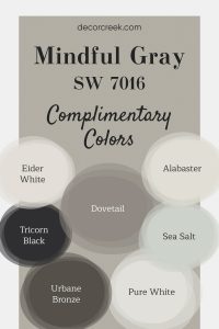 Mindful Gray SW 7016 Paint Color by Sherwin Williams