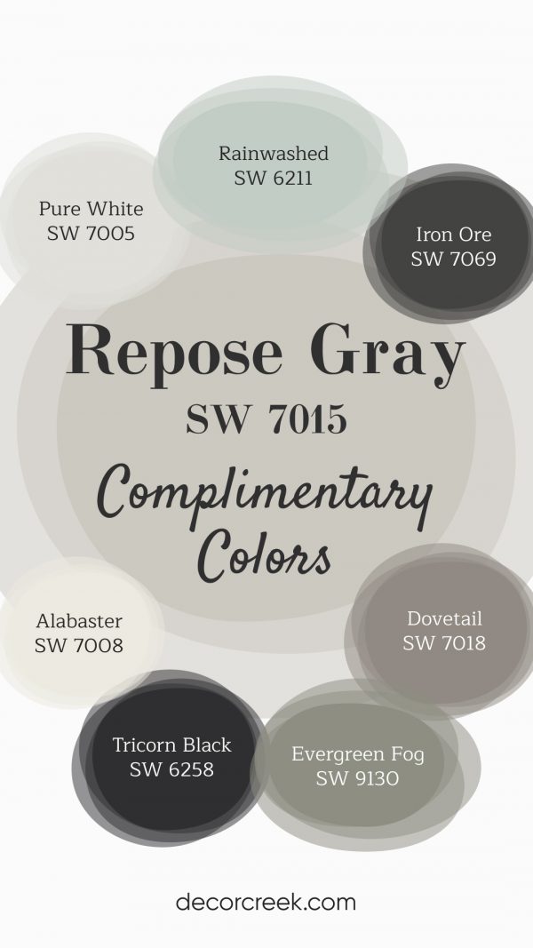 Repose Gray SW 7015 Paint Color by Sherwin-Williams
