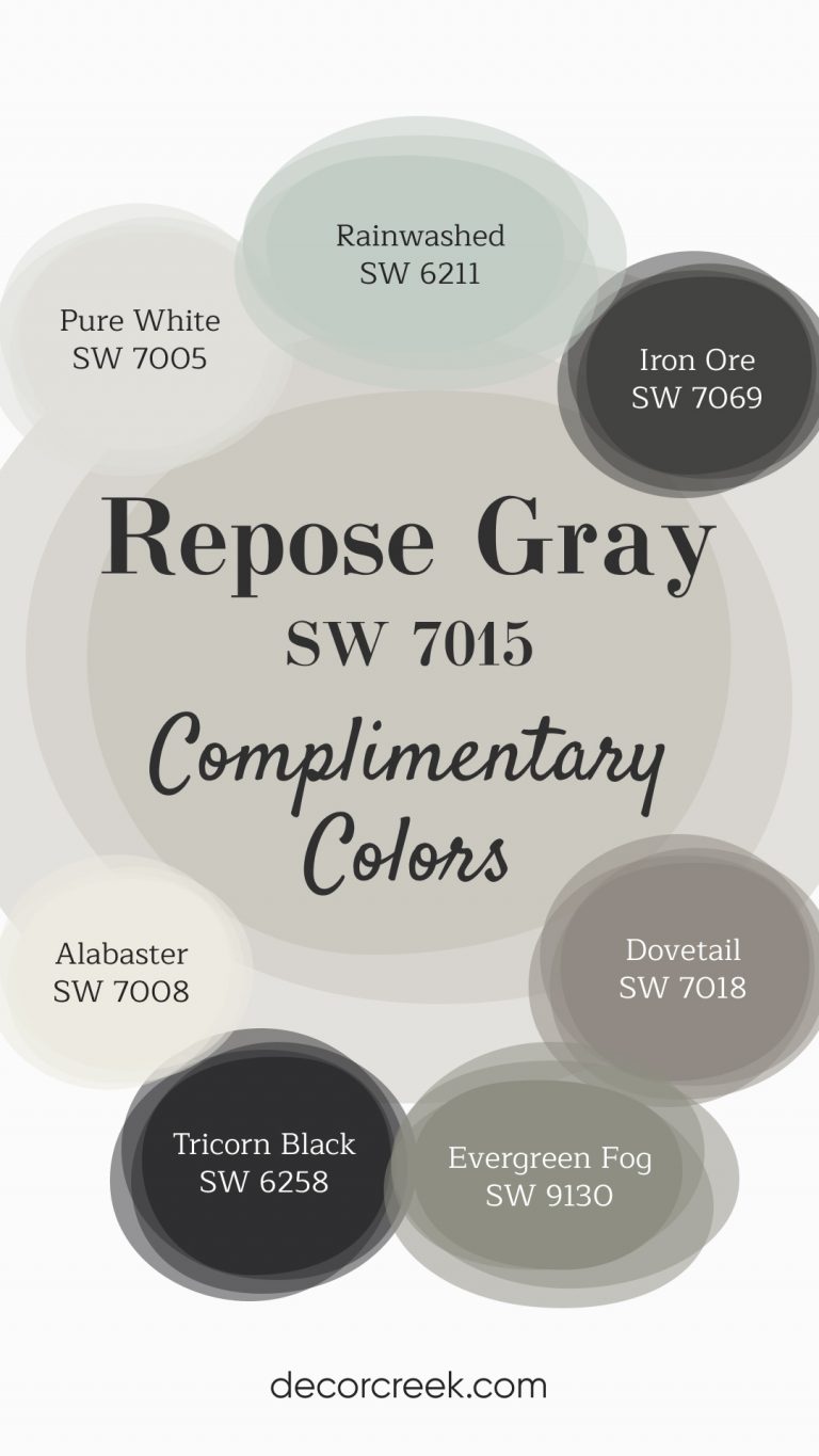 Repose Gray SW 7015 Paint Color by Sherwin-Williams