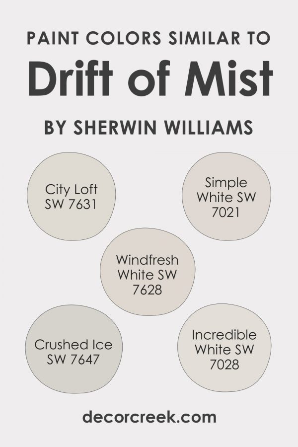 Drift of Mist SW 9166 Paint Color by Sherwin-Williams