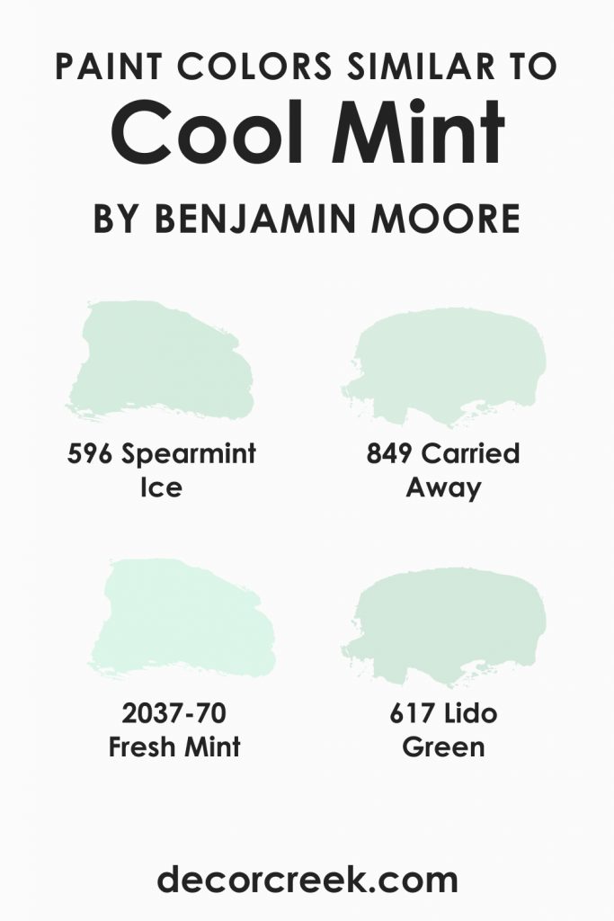 Cool Mint 582 Paint Color by Benjamin Moore - DecorCreek