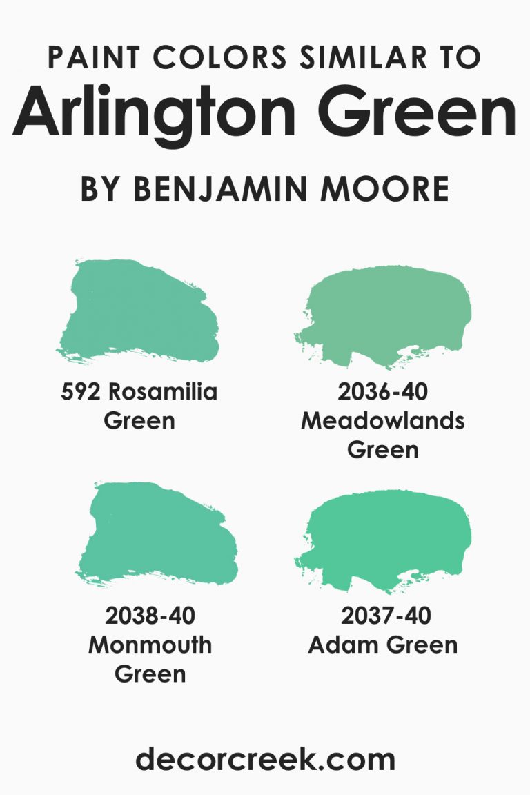 Arlington Green 580 Paint Color by Benjamin Moore - DecorCreek