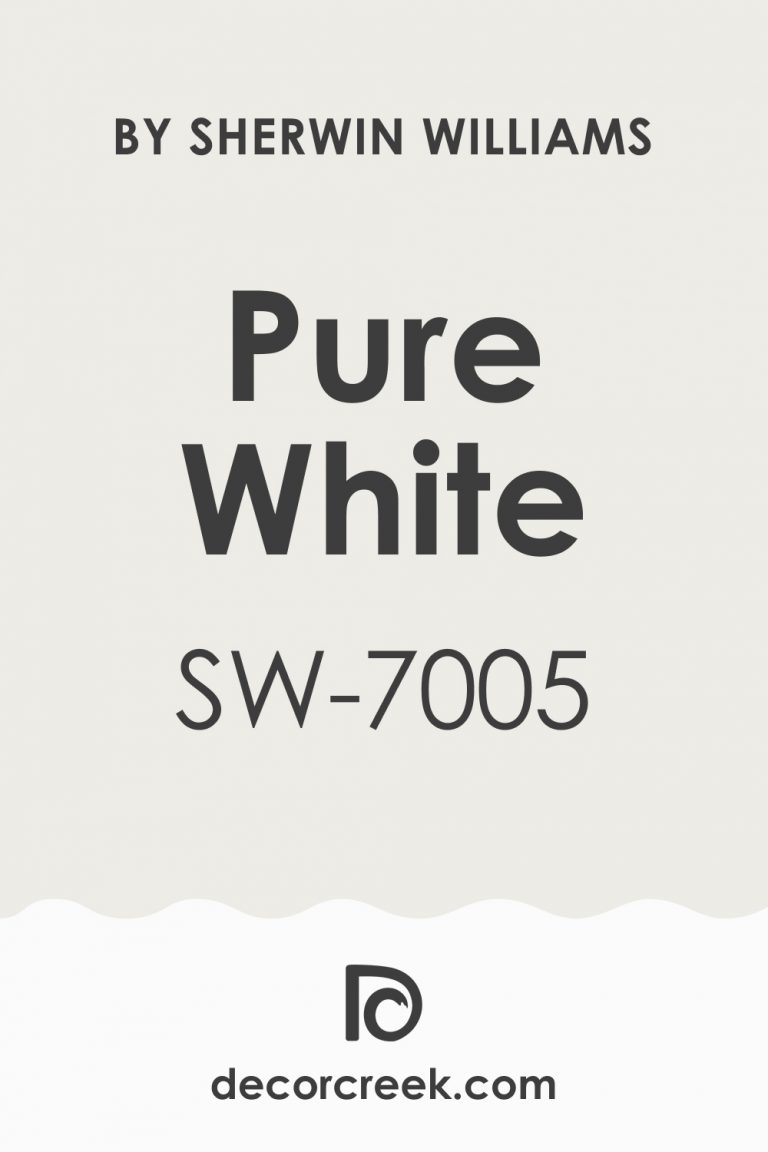 Pure White SW 7005 Paint Color by Sherwin-Williams