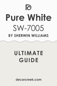 Pure White SW 7005 Paint Color by Sherwin-Williams