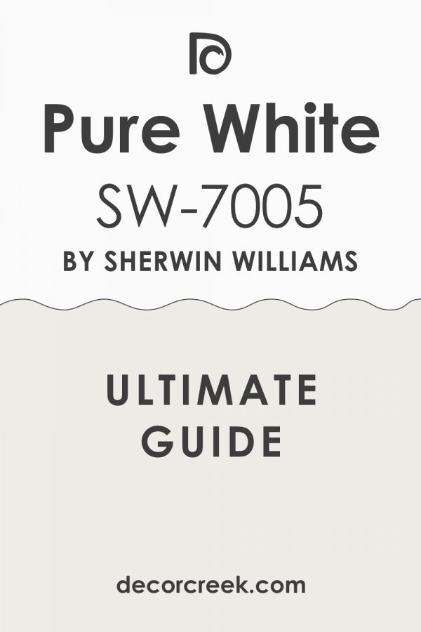 Pure White SW 7005 Paint Color by Sherwin-Williams