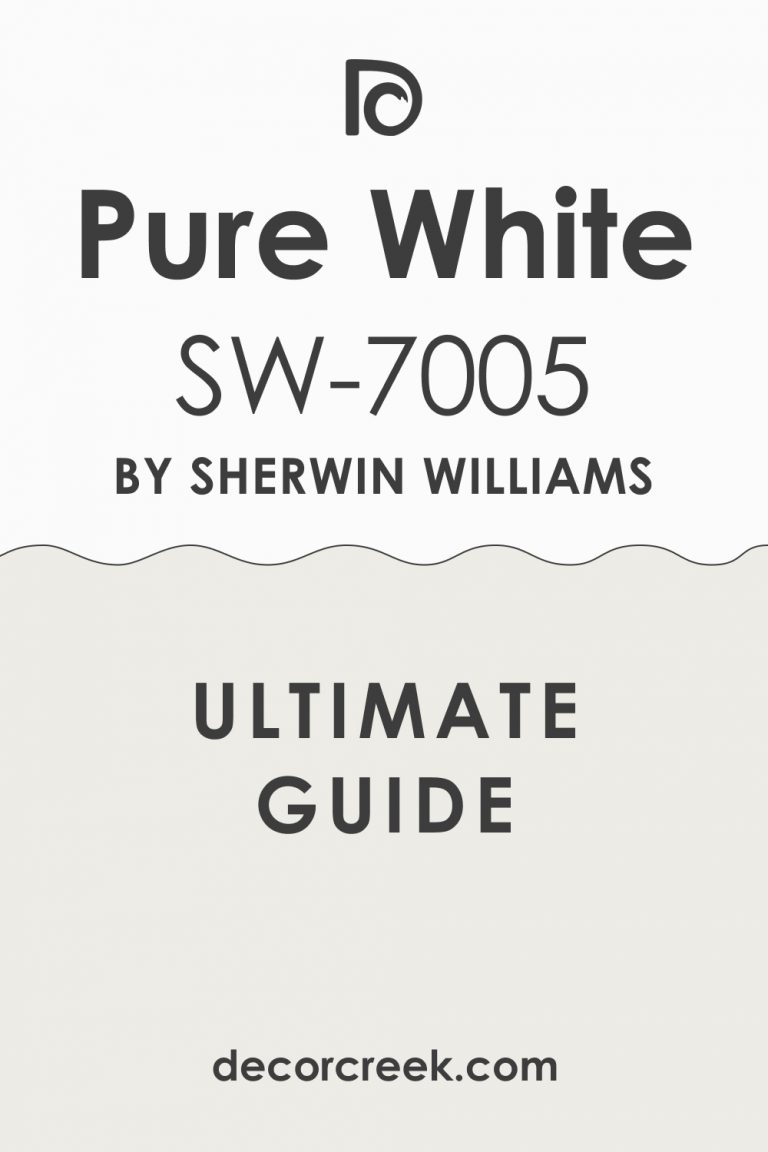 Pure White SW 7005 Paint Color by Sherwin-Williams