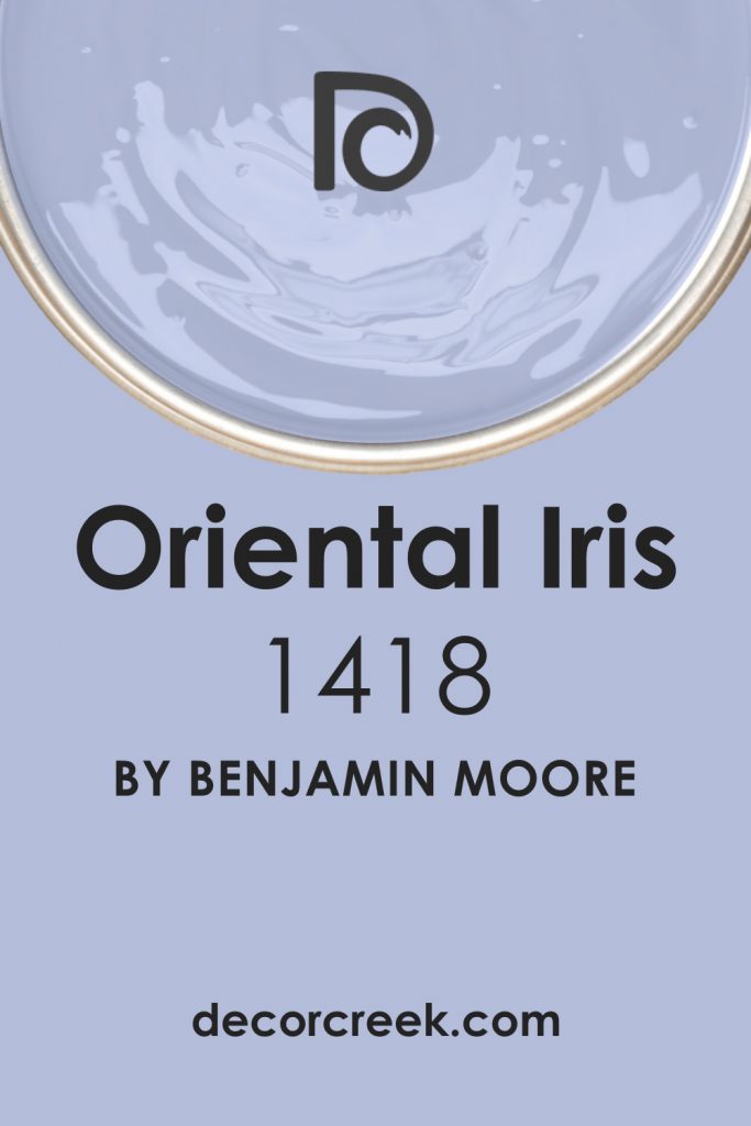 Oriental Iris 1418 Paint Color by Benjamin Moore - DecorCreek