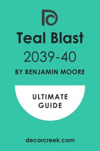 Teal Blast 2039-40 Paint Color by Benjamin Moore - DecorCreek