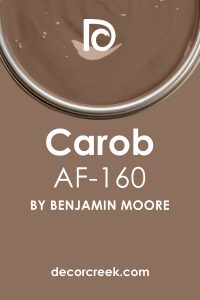 Carob AF-160 Paint Color by Benjamin Moore - DecorCreek