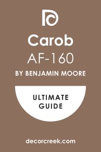 Carob AF-160 Paint Color by Benjamin Moore - DecorCreek