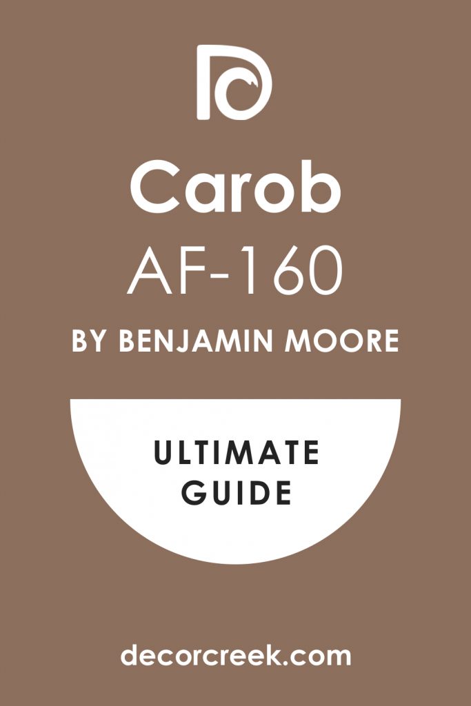 Carob AF-160 Paint Color by Benjamin Moore - DecorCreek