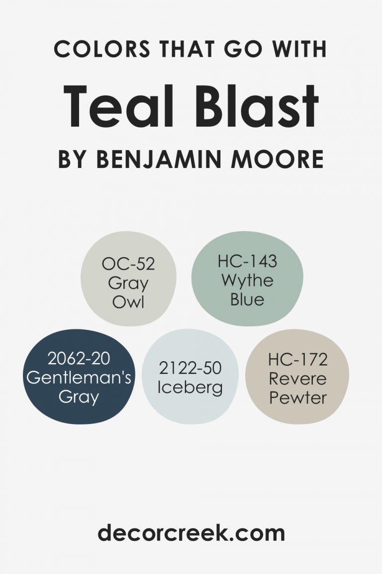 Teal Blast 2039-40 Paint Color by Benjamin Moore - DecorCreek