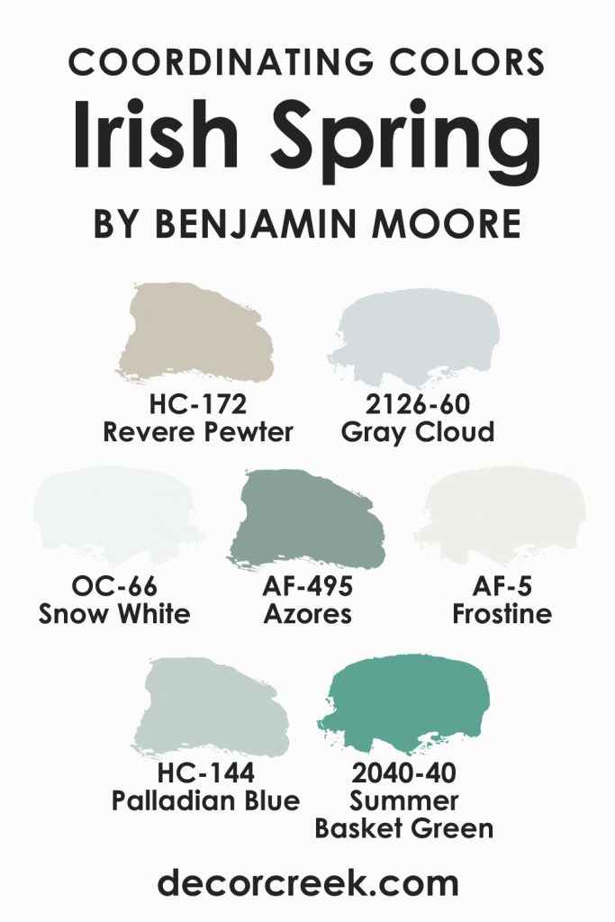 Irish Spring 2038-70 Paint Color by Benjamin Moore - DecorCreek