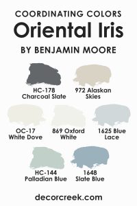 Oriental Iris 1418 Paint Color by Benjamin Moore - DecorCreek