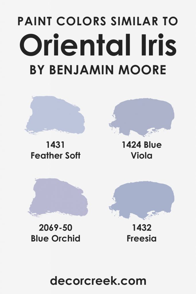 Oriental Iris 1418 Paint Color by Benjamin Moore - DecorCreek