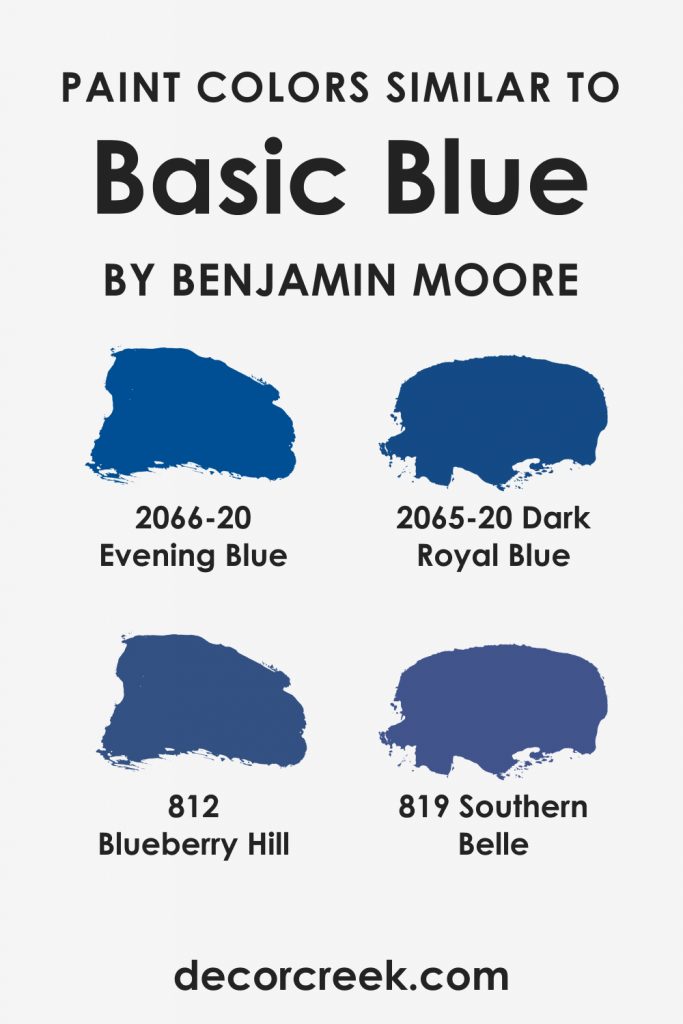 Basic Blue CC-968 Paint Color by Benjamin Moore - DecorCreek