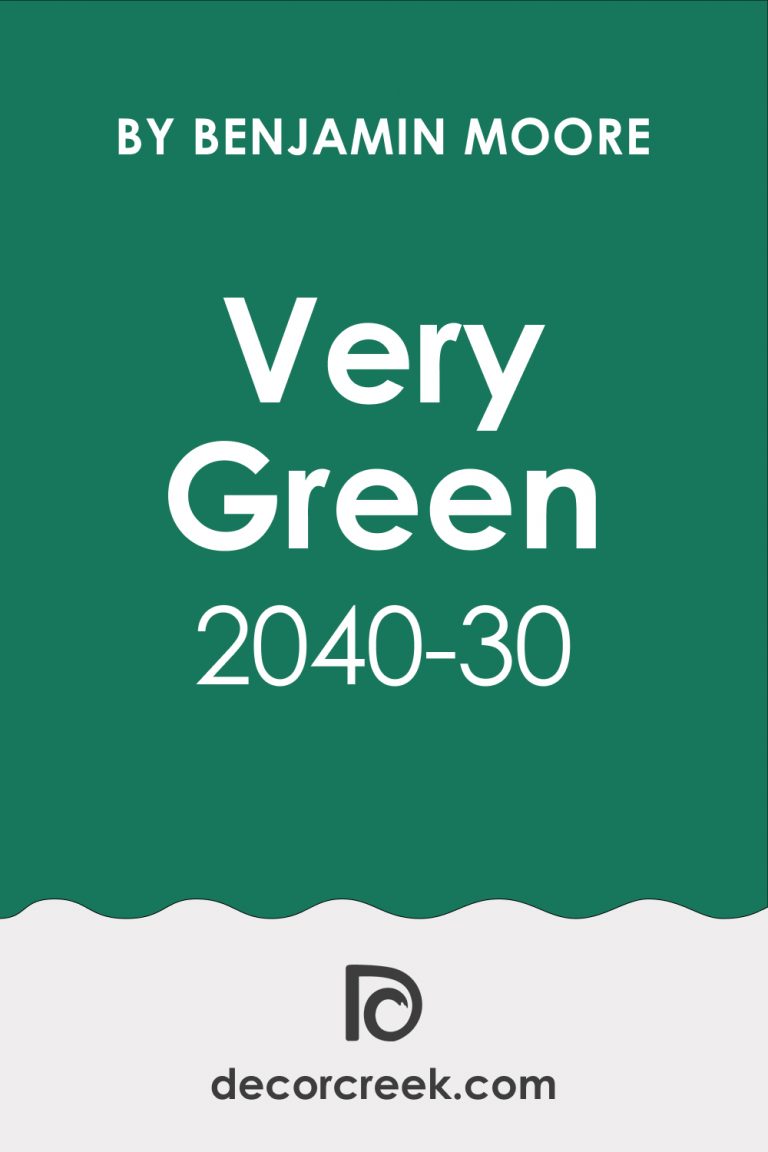 Very Green 2040-30 Paint Color by Benjamin Moore - DecorCreek