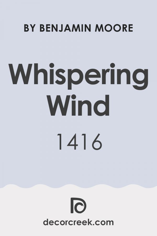 Whispering Wind 1416 Paint Color by Benjamin Moore - DecorCreek