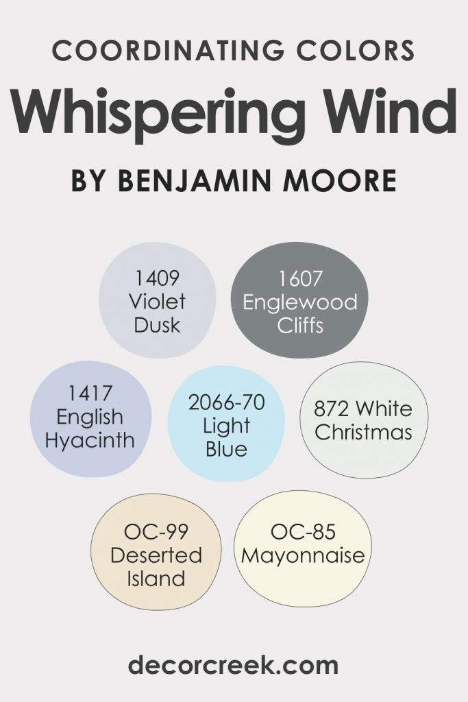 Whispering Wind 1416 Paint Color by Benjamin Moore - DecorCreek