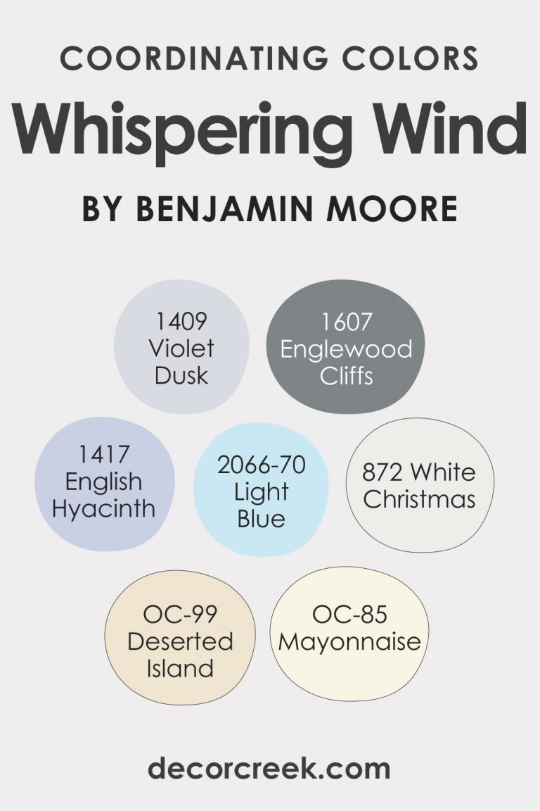 Whispering Wind 1416 Paint Color by Benjamin Moore - DecorCreek