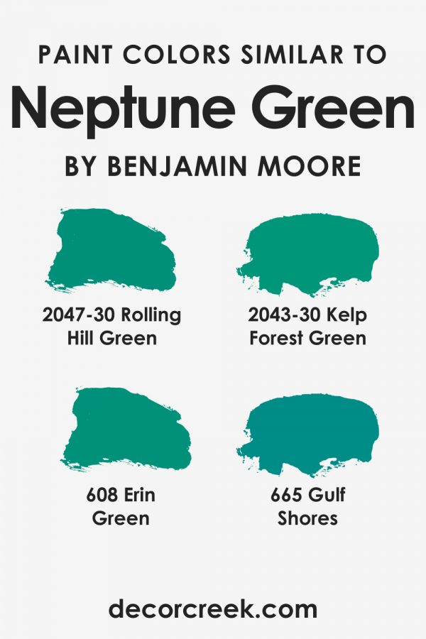 Neptune Green 658 Paint Color by Benjamin Moore - DecorCreek