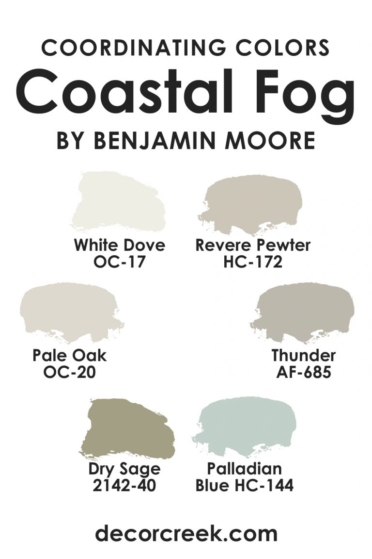 Coastal Fog AC-1 Paint Color by Benjamin Moore - DecorCreek