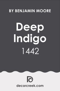 Deep Indigo 1442 Paint Color by Benjamin Moore - DecorCreek