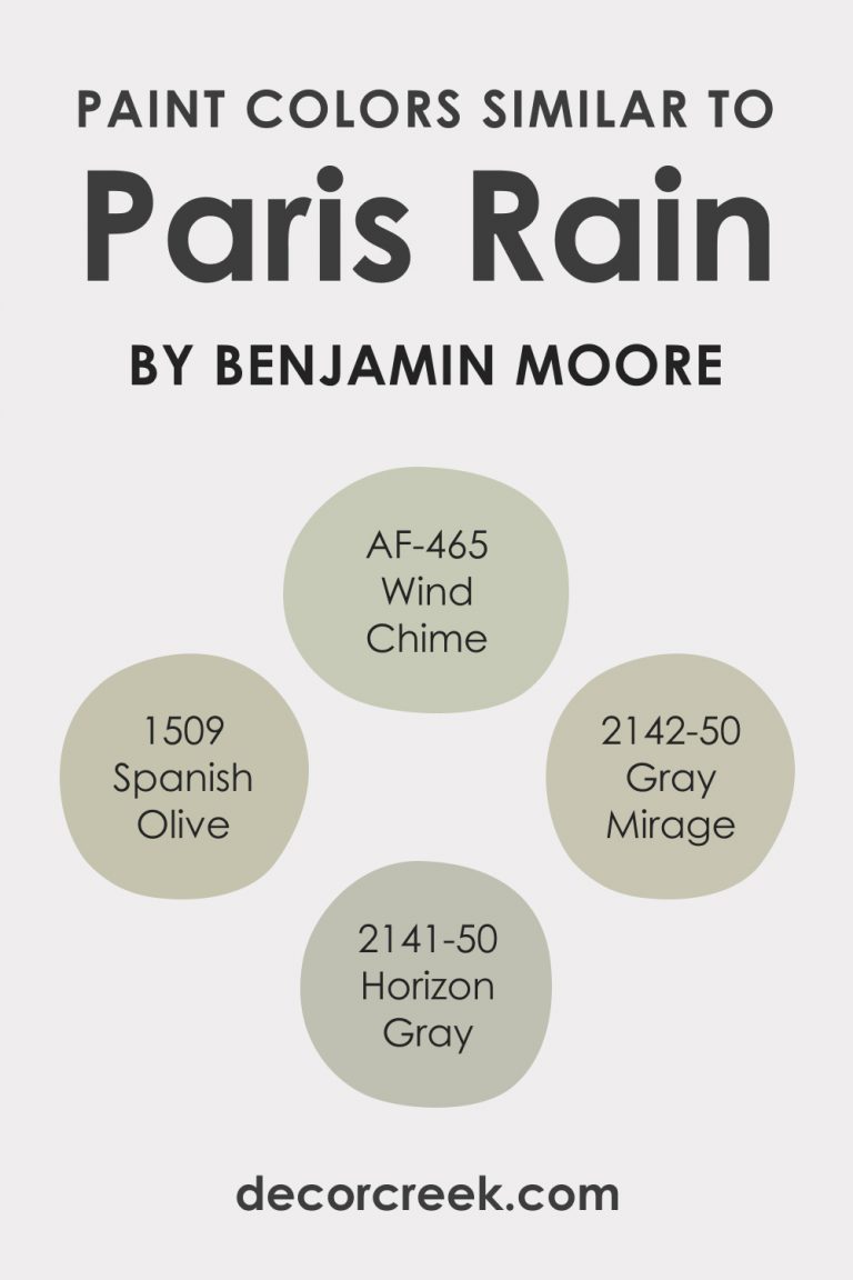 Paris Rain 1501 Paint Color by Benjamin Moore - DecorCreek