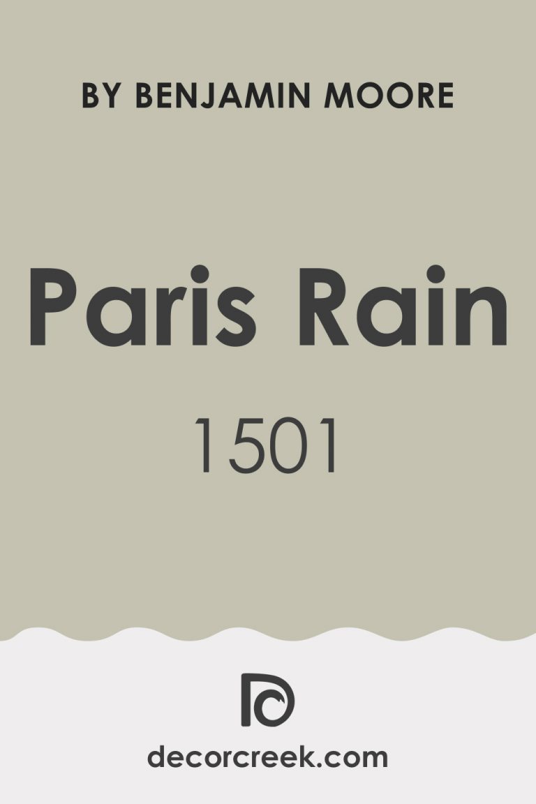 Paris Rain 1501 Paint Color by Benjamin Moore - DecorCreek