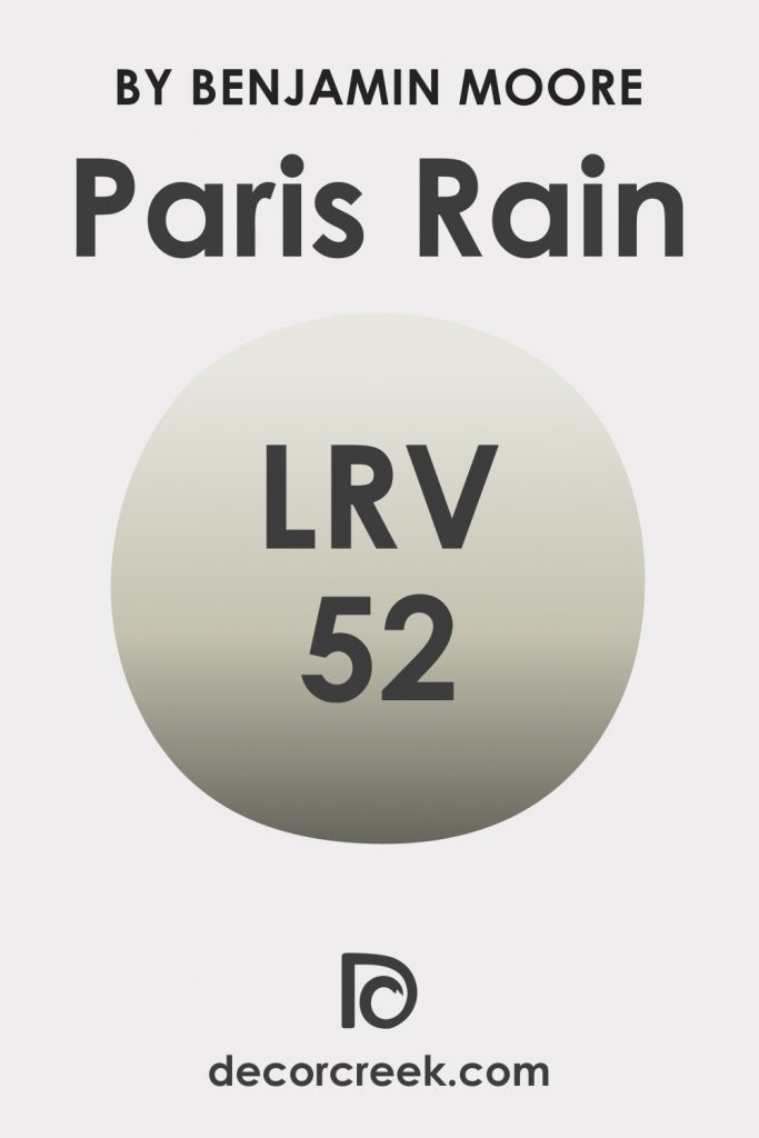 Paris Rain 1501 Paint Color by Benjamin Moore - DecorCreek