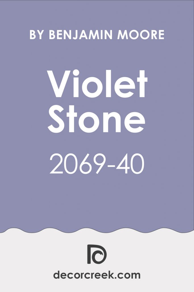 Violet Stone 2069-40 Paint Color by Benjamin Moore - DecorCreek